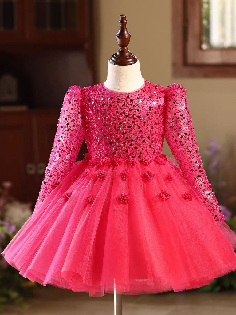 Flower Girl Wedding Dresses SYUKEKEYA Flower Girl's Long Dress Kids ...